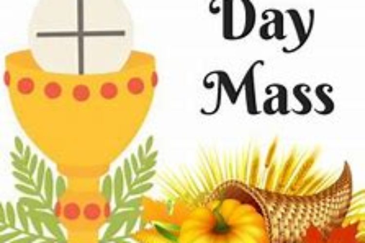 Religious Thanksgiving Day Mass Clipart